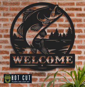 Fish Welcome Sign - Hot Cut