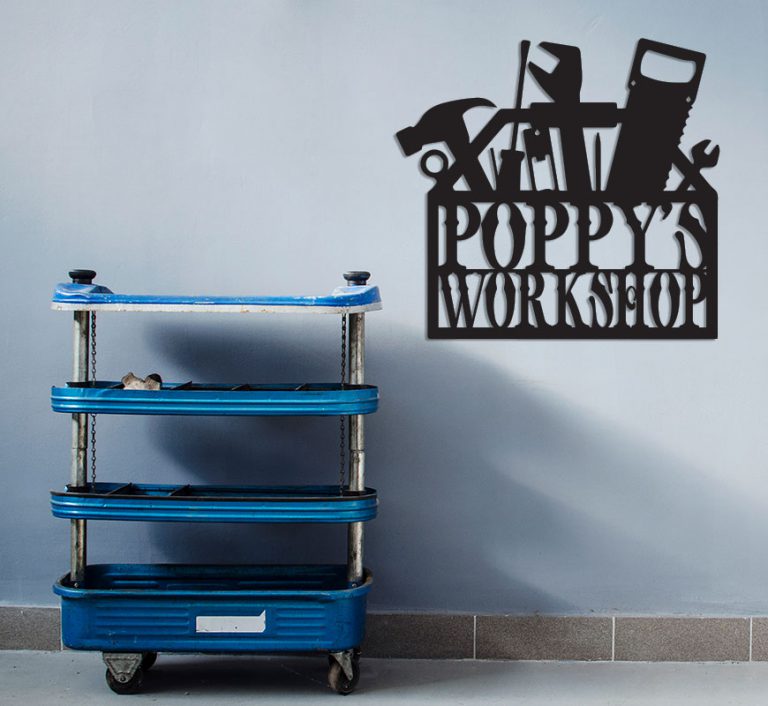 Workshop Toolbox Customizable Sign - Hot Cut