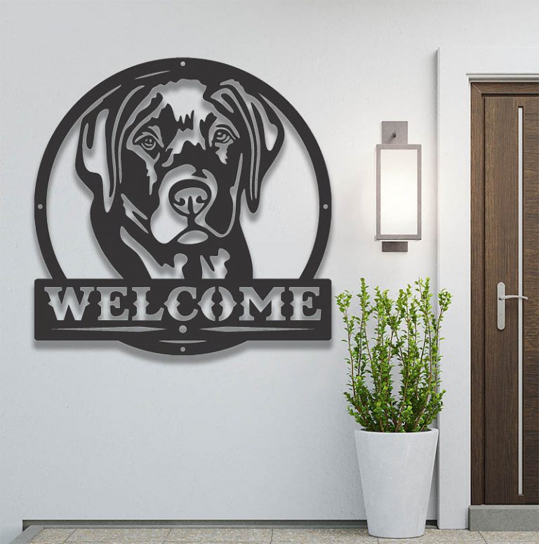 Labrador Welcome Sign - Hot Cut