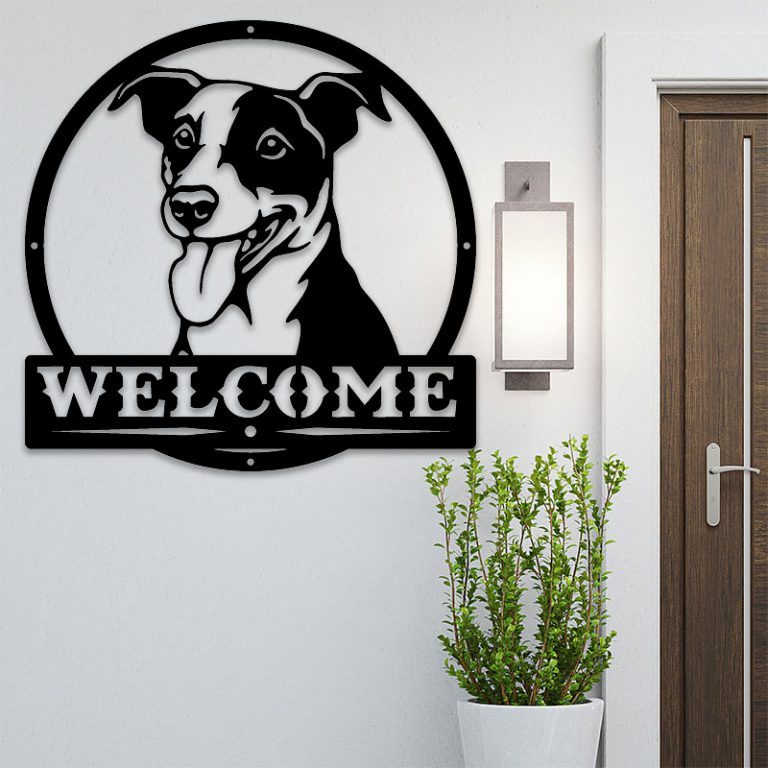 Jack Russell Welcome Sign 2 - Hot Cut