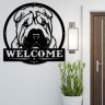 Shar Pei Welcome Sign - Hot Cut